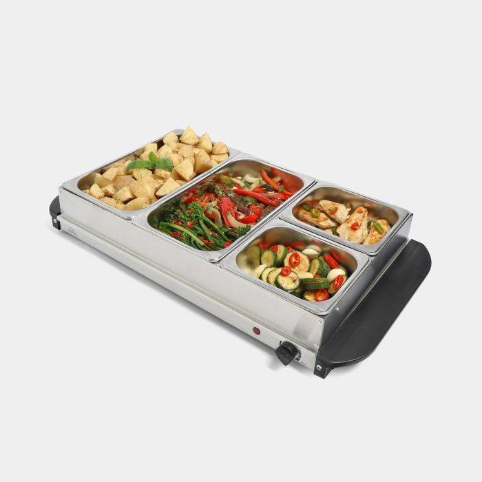 4 Pan Buffet Server 300W | Kitchen Electricals | VonShef