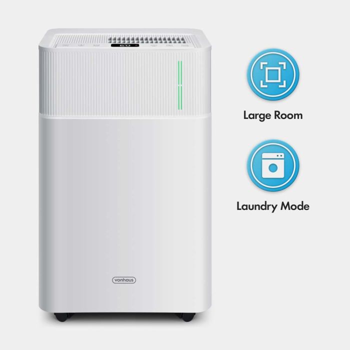 20L Dehumidifier | Multiuse Laundry Dehumidifier | VonHaus